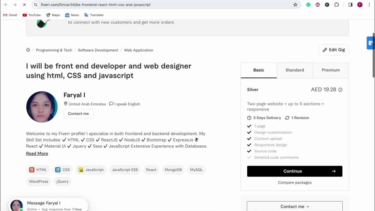 My new web development fiverr gig. #fiverr #fiverrgigideas # ...