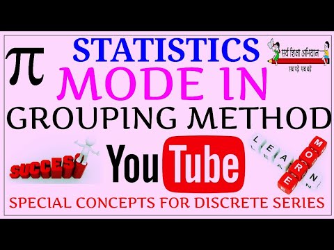 #MODE, #SAHUSAHAB,TECHNIQUE'S OF MODE IN DISCRETE SERIES BY GROUPING METHOD.. - YouTube