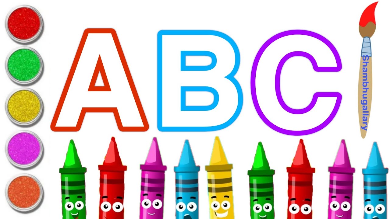 ABCD Learning video | abcd drawing video | ABC Song | Phonics sound ...