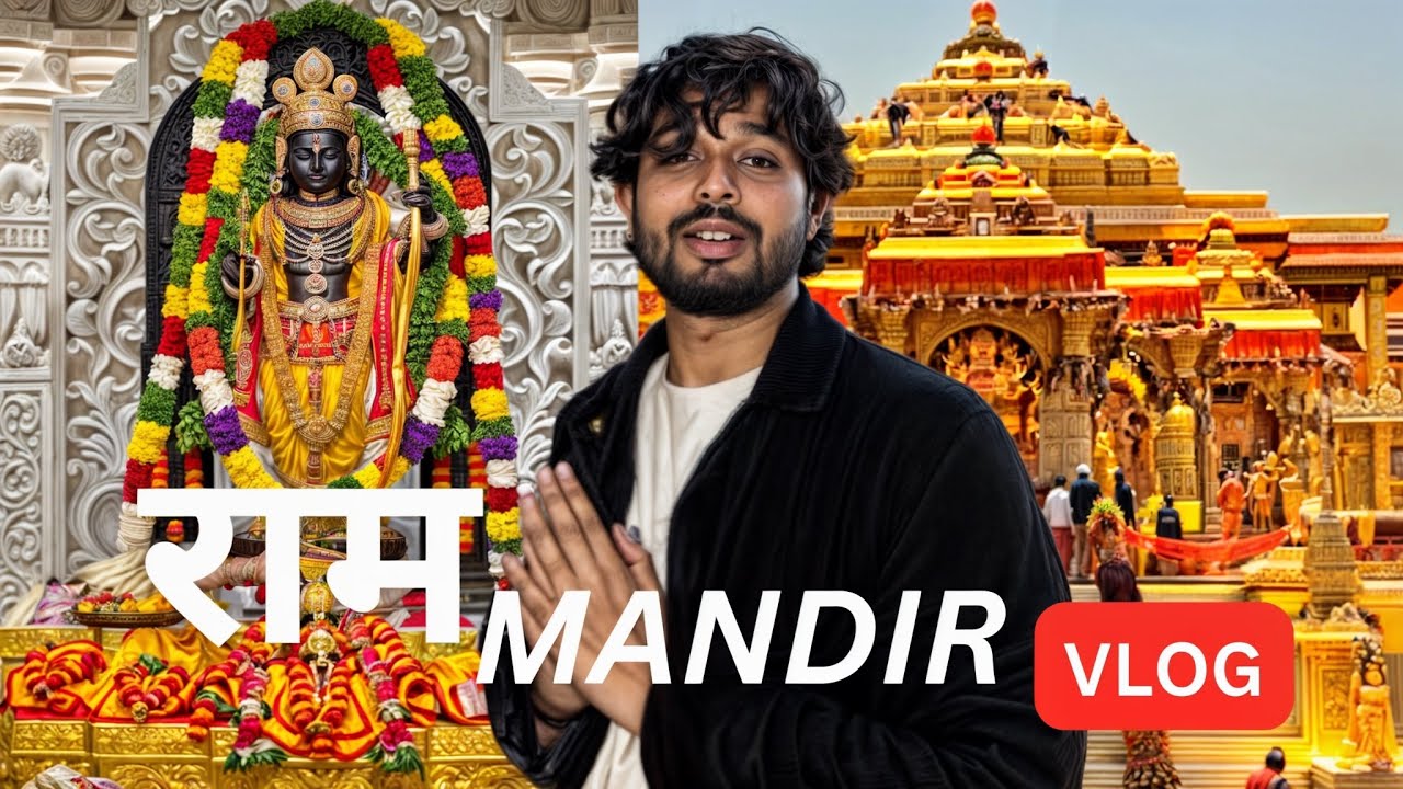 Finally Ram Mandir पहुंच गए हम सब 😍 | जय श्री राम 🚩 | Ayodhya Ram ...