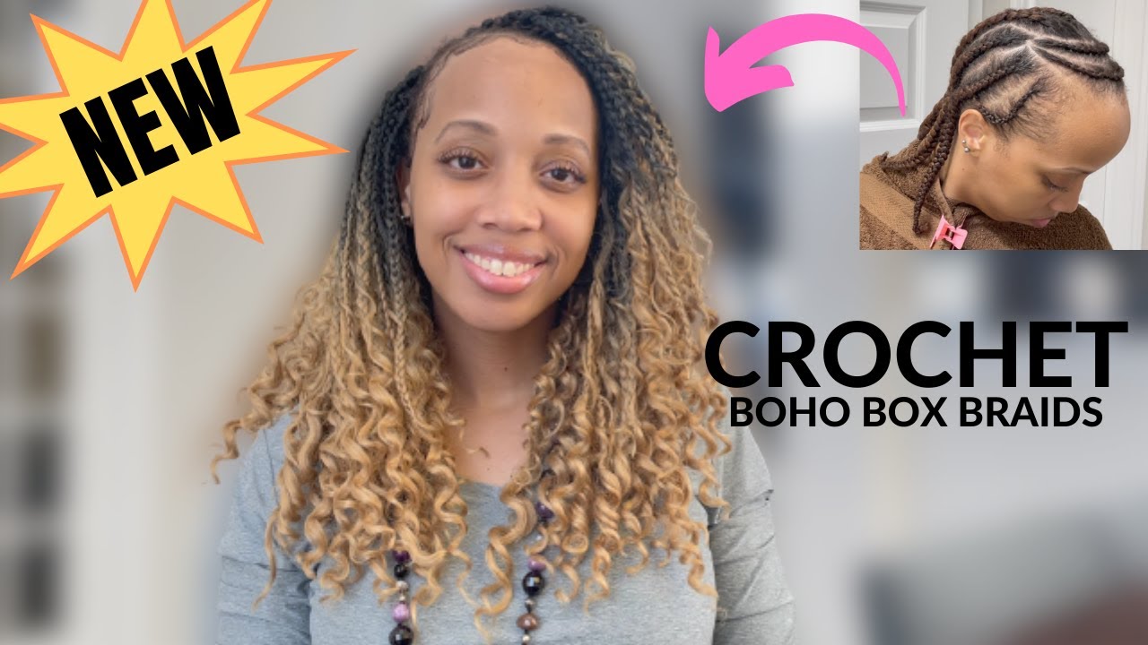 🥰 BOHO Crochet Box Braids | Braid Pattern - YouTube