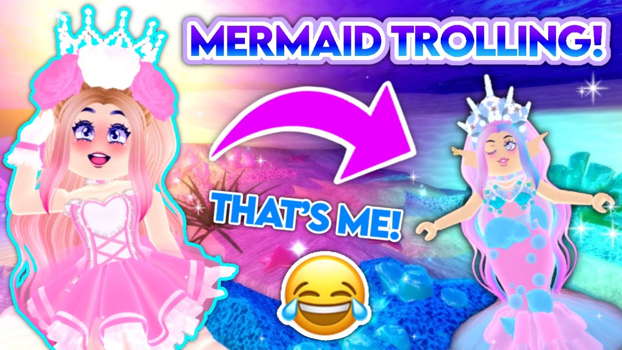 *OMG* ROYALE HIGH TROLLING AS A MERMAID! 😂 Royale High Roblox Funny ...