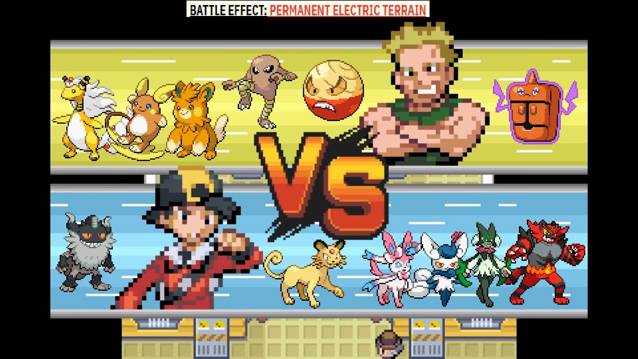 Pokemon Radical Red Hardcore Mode Part 3: Mono Cat vs Lt. Surge - YouTube