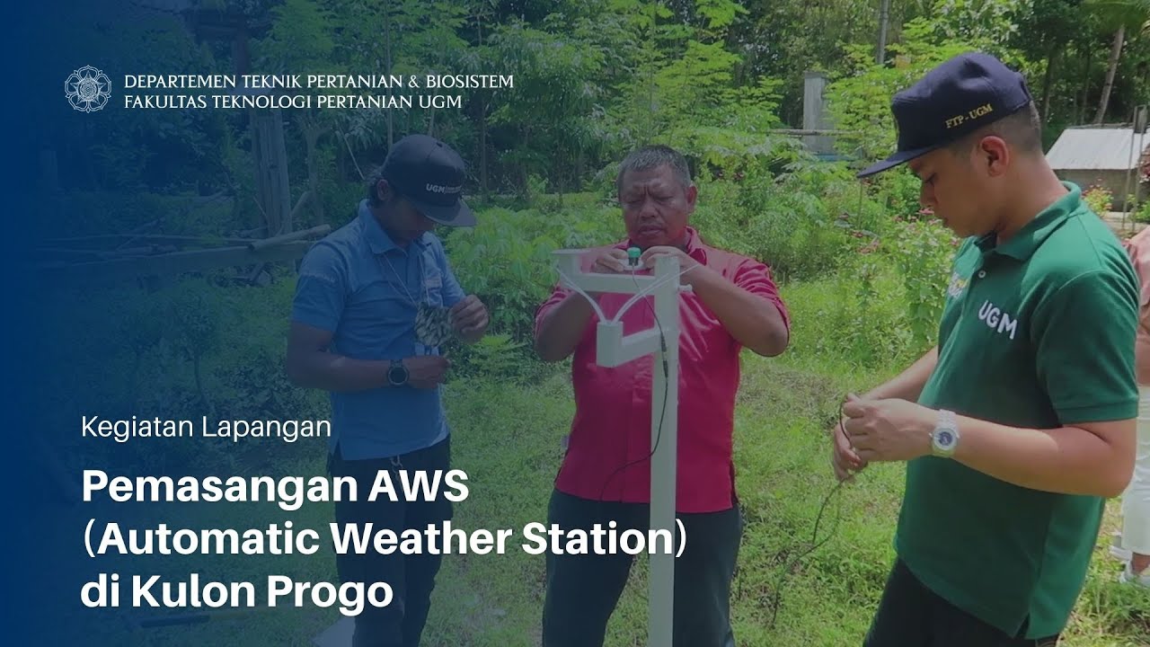 Pemasangan AWS (Automatic Weather Station) di Kulon Progo - YouTube