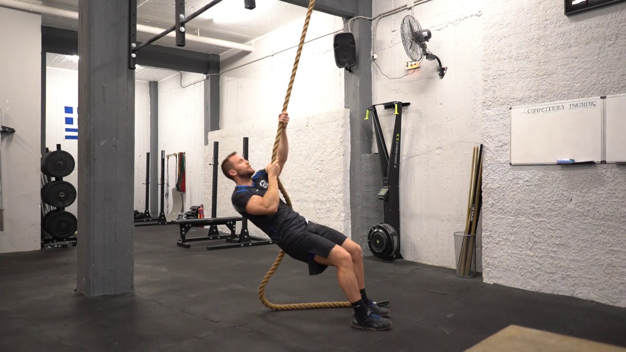 Rope climb (Progression) - YouTube