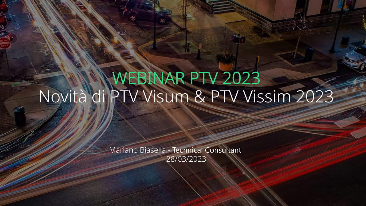 Novità di Visum e Vissim 2023 - YouTube