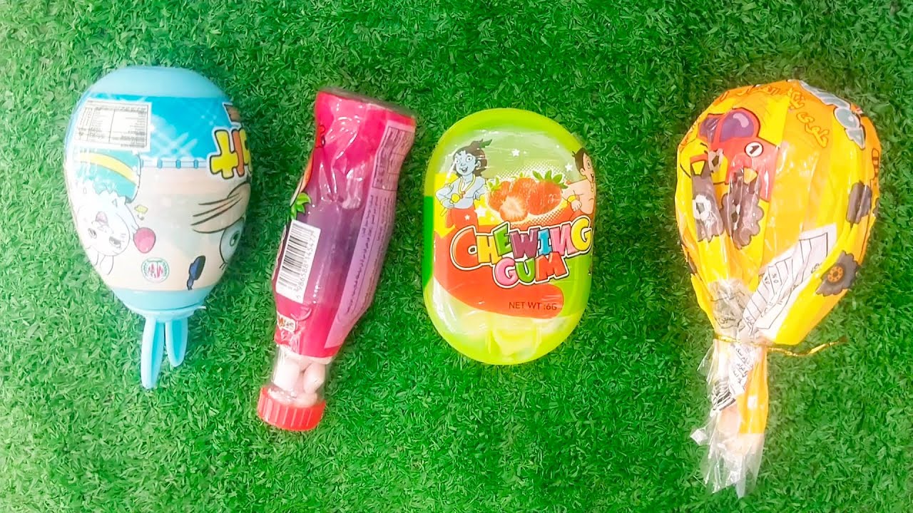 Unpacking ASMR 🍭 Chupa Chups Big Babol, Lollipop, Watermelon Lollipop ...