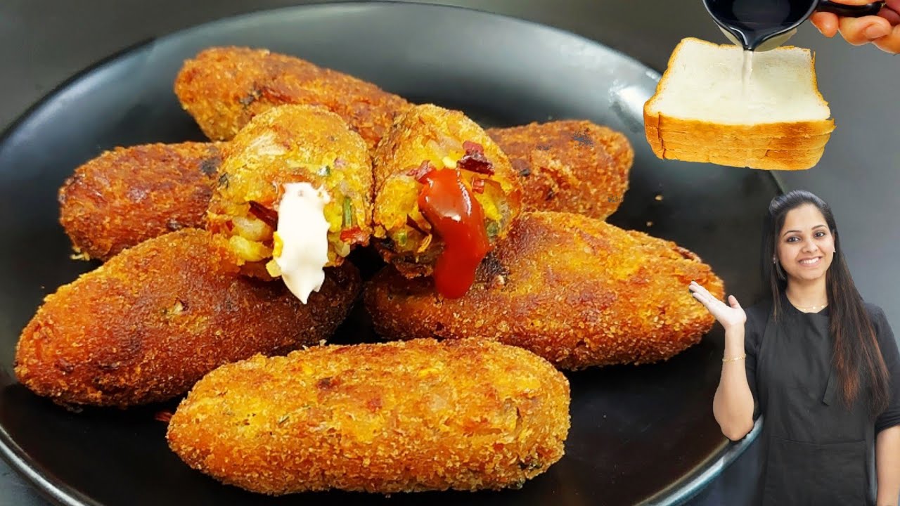 5 Minutes Evening Snacks Recipe | Crispy &Tasty Bread Snacks| Bread ...