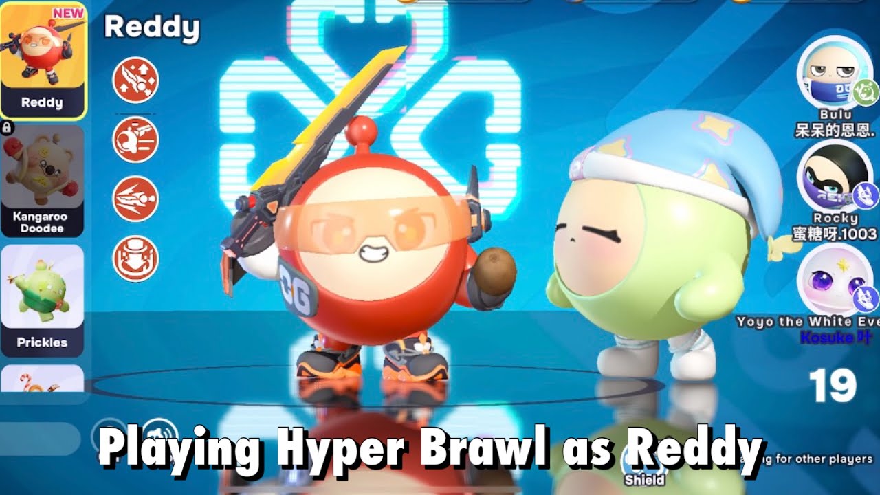 Playing Hyper Brawl as Reddy - Eggy Party - YouTube