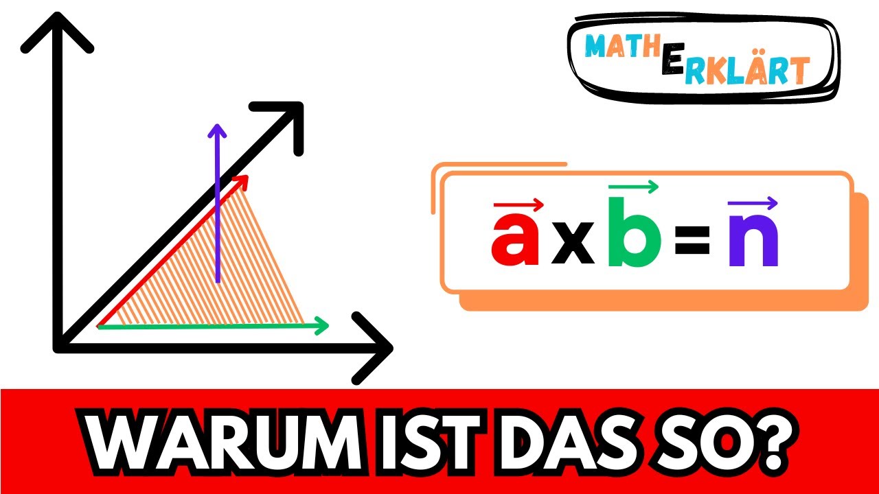 Warum ergibt das Kreuzprodukt den Normalenvektor?🤔 Mathe Erklärt #8 ...