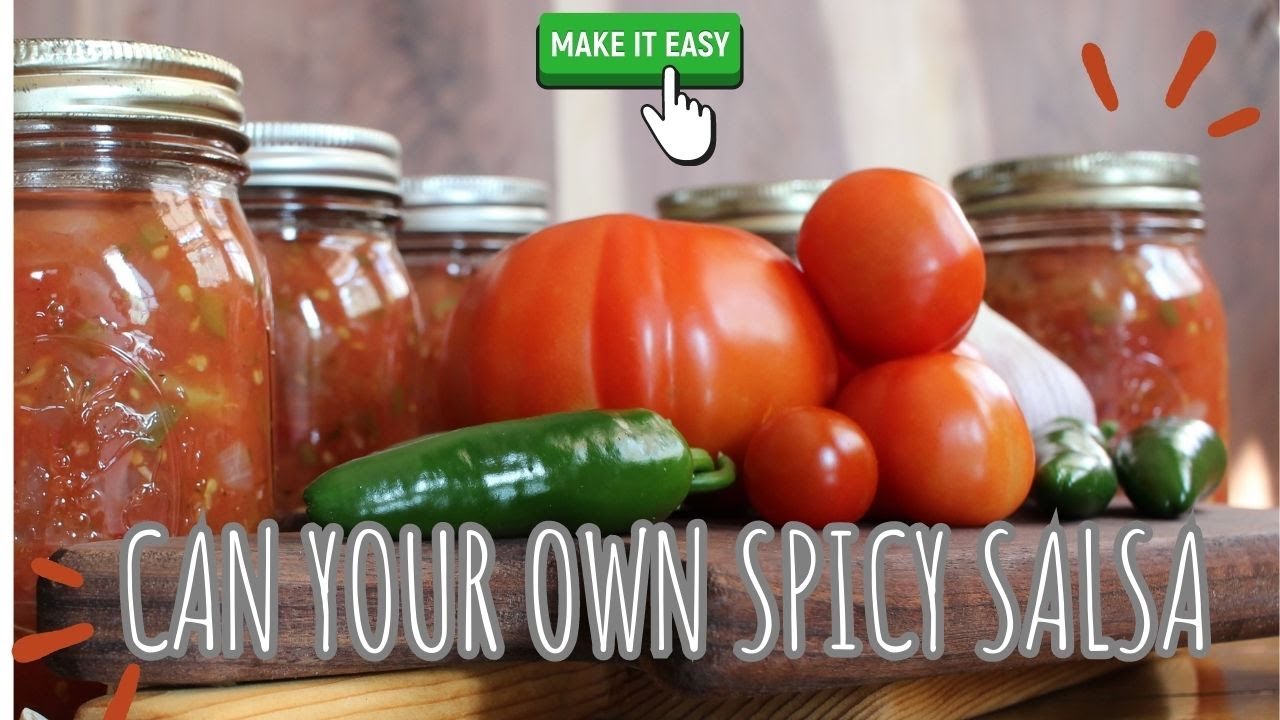 Grandma's Homemade Canned Spicy Salsa #homesteading #beginnerfriendly # ...