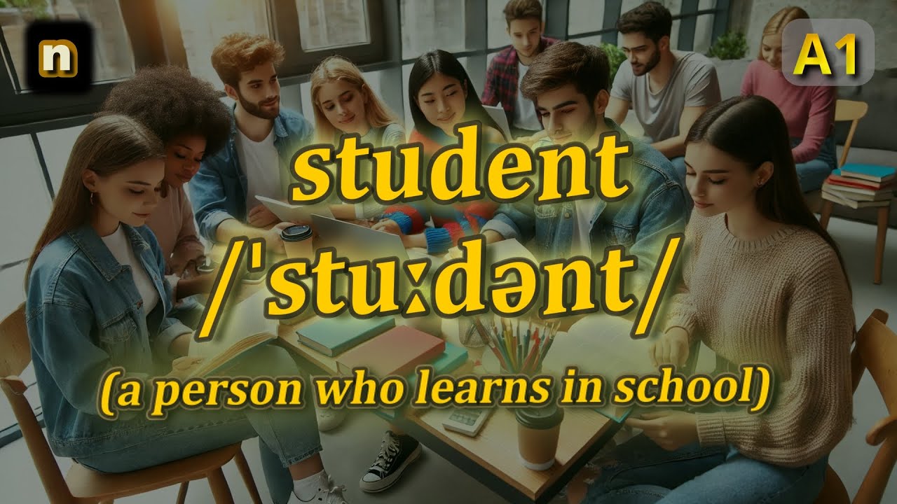 [n] Student meaning (a person who learns in school) with 5 examples ...
