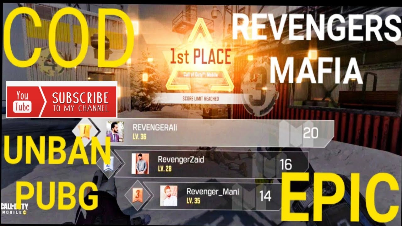 When PUBG Player Join COD | COD | REVENGER MAFIA | #unbanpubg #COD # ...