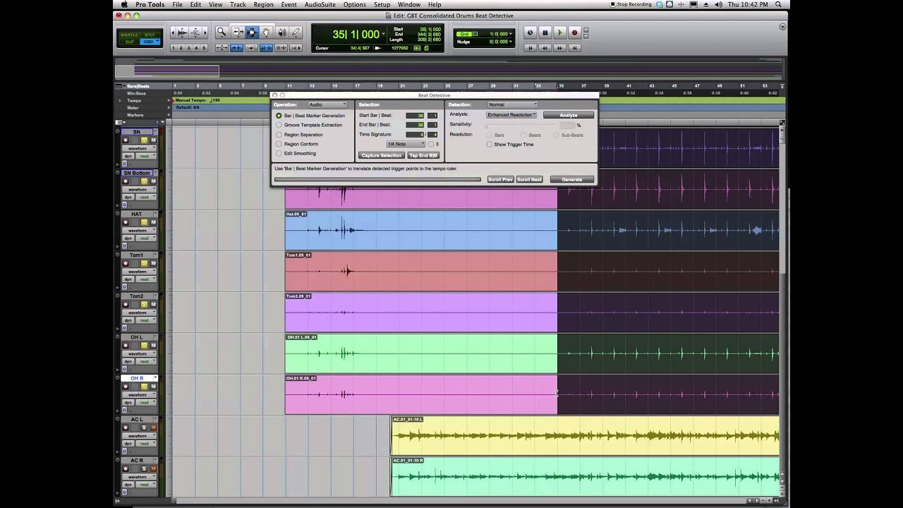 Pro Tools Beat Detective - YouTube