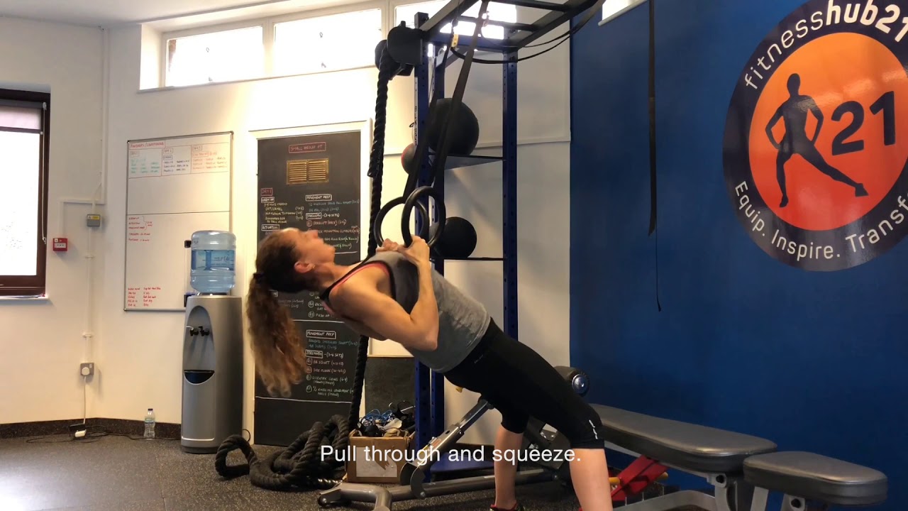 Technique - Ring rows and variations legs straight and table - YouTube