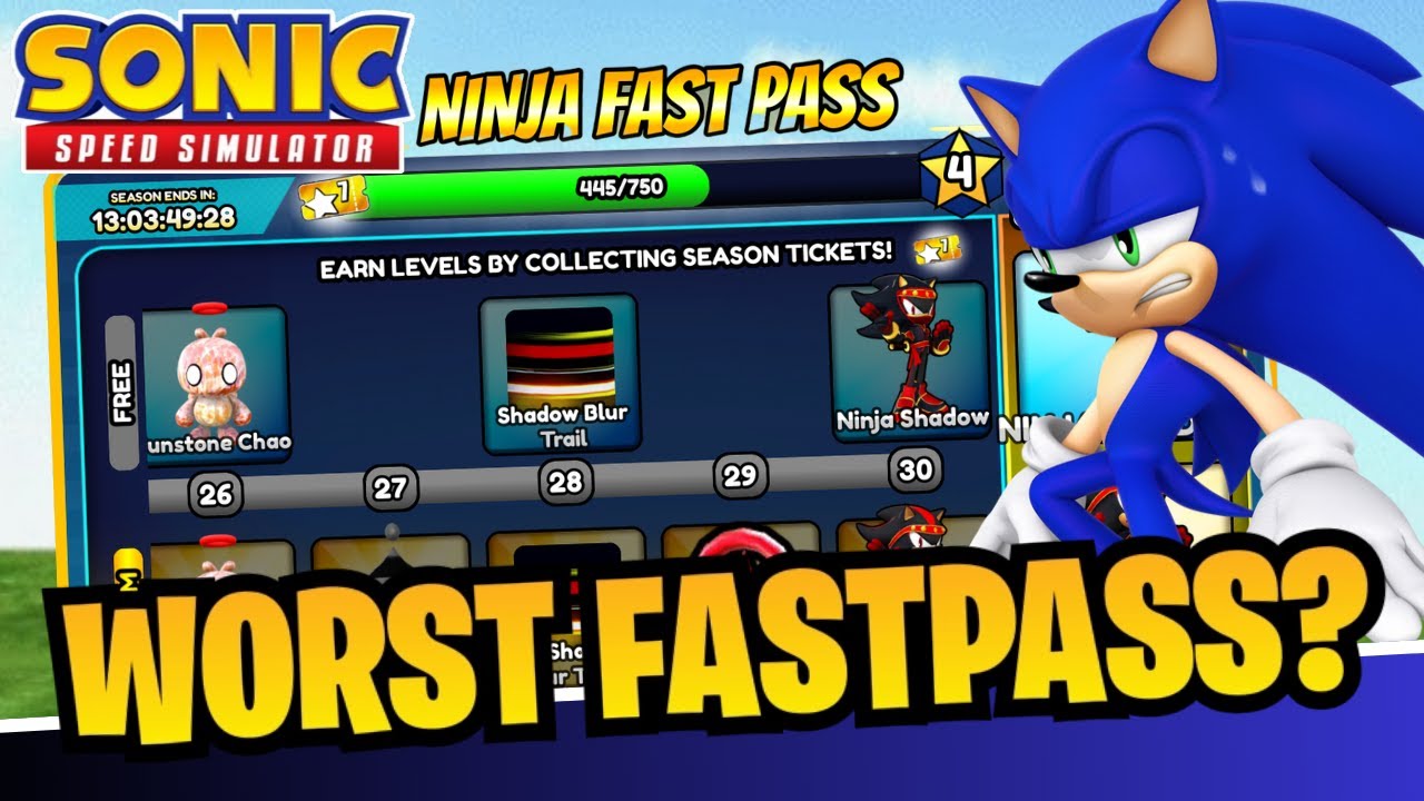 💩The WORST FastPass EVER in Sonic Speed Simulator?🗑️ - YouTube