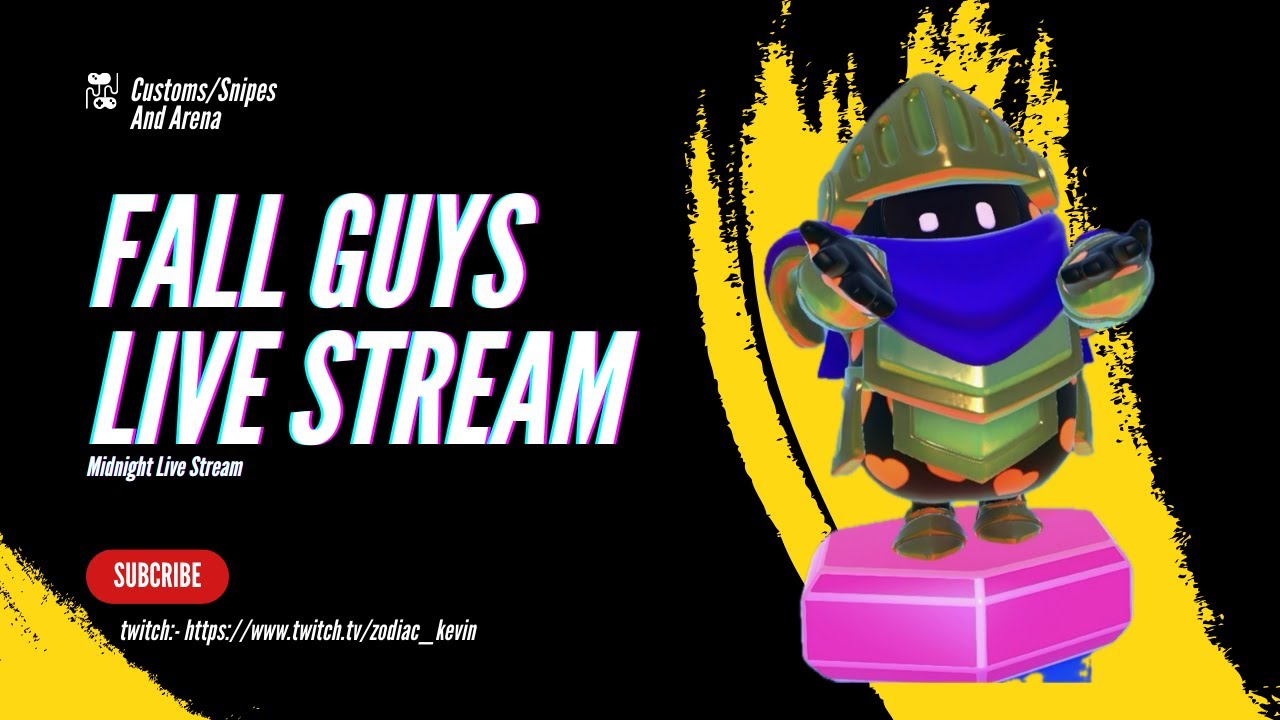 Fall Guys Live Stream | Arena/Ranked Customs With Viewers | Zodiac ...