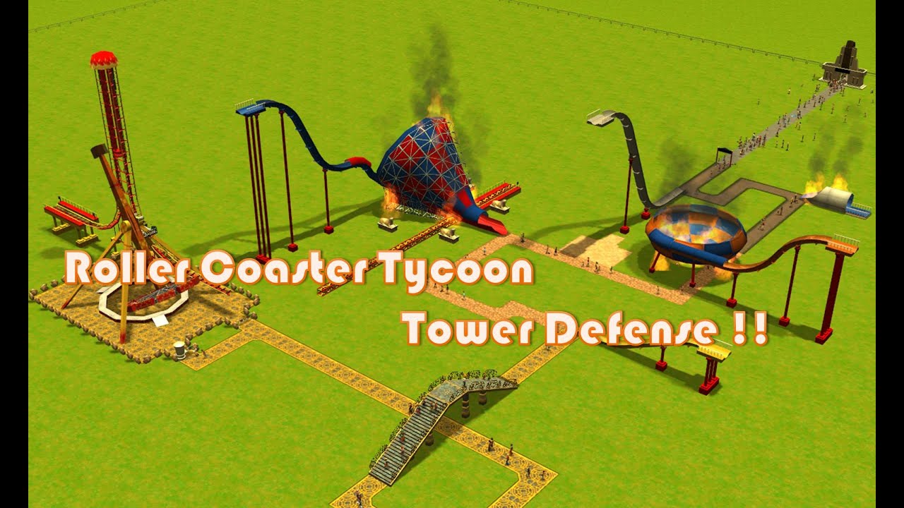 Roller Coaster Tycoon 3 Tower Defense !! - YouTube