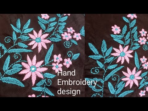 Hand Embroidery design/kameez/fotua/kurti design/Nasima Handicraft ...