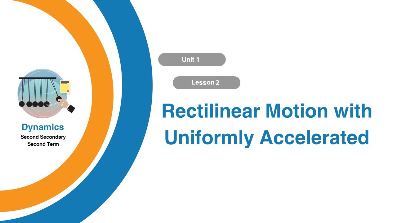 Dynamics - Unit 1 - Lesson 2 - Rectilinear Motion With Uniformly ...