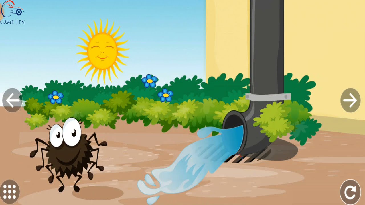 Itsy Bitsy Spider Climbed Up The Waterspout || Game Ten - YouTube