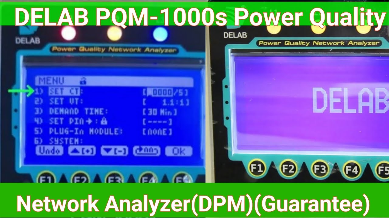 DELAB PQM-1000s Power Quality Network Analyzer(DPM)(Guarantee) - YouTube