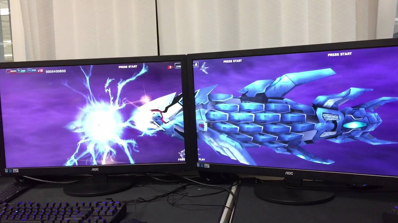Dariusburst Chronicle Saviours - dual monitors - 3840x1080 - YouTube