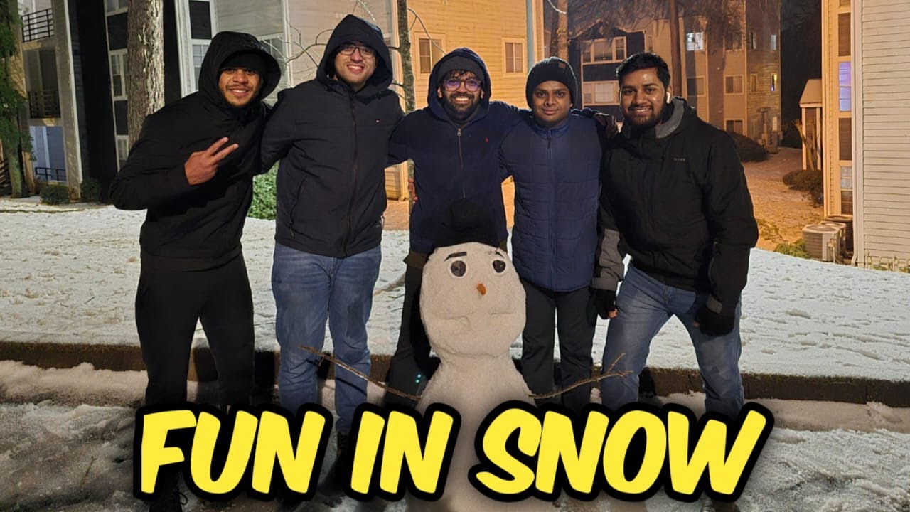 Fun in Snow | First Time Snow in Tallahassee | Snowmen in Florida | Rja ...