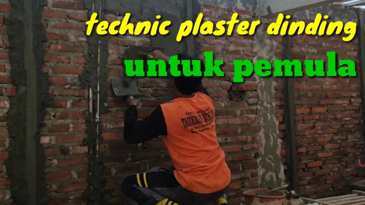 technic plaster dinding yang mudah untuk pemula, penting.. - YouTube