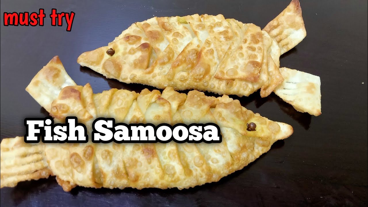 Fish Samoosa recipe||fish shape Samoosa||Nidhas kitchen - YouTube