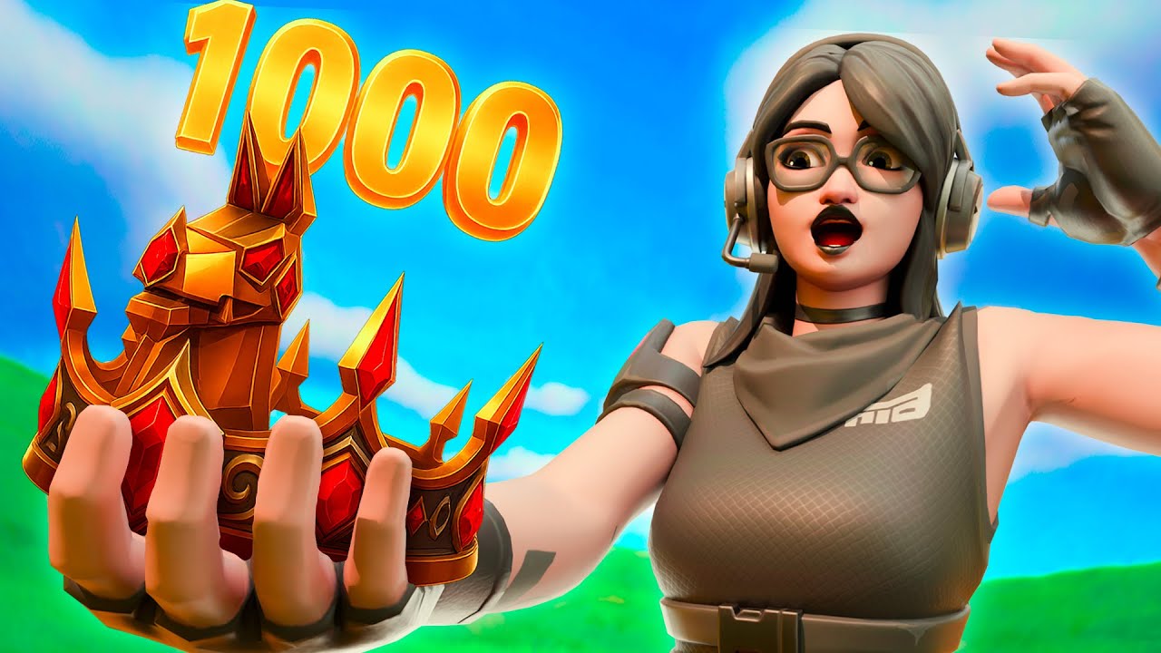 CONSIGUIENDO 1000 CORONAS de la VICTORIA en FORTNITE ☠️🔥 - YouTube