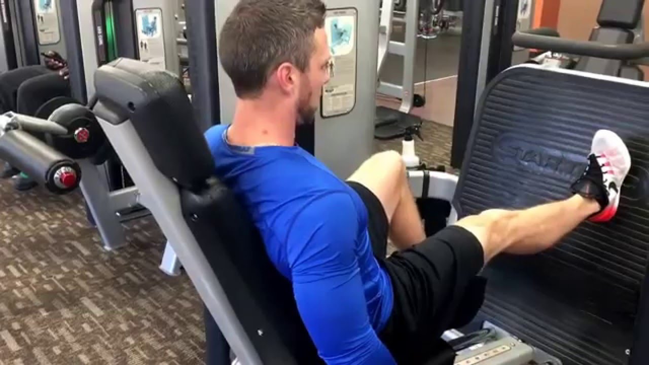 Leg Press (one leg) - YouTube