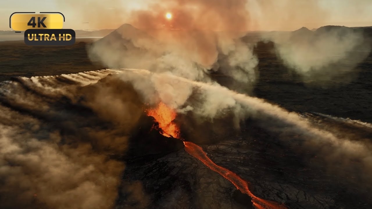 Iceland 4K | Black Volcanic Landscapes, Volcanoes & Horses – Cinematic ...