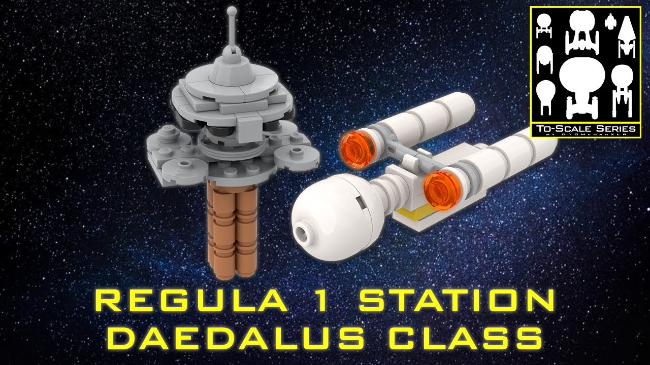 Regula 1 Station and Daedalus Class (Lego Star Trek) - YouTube