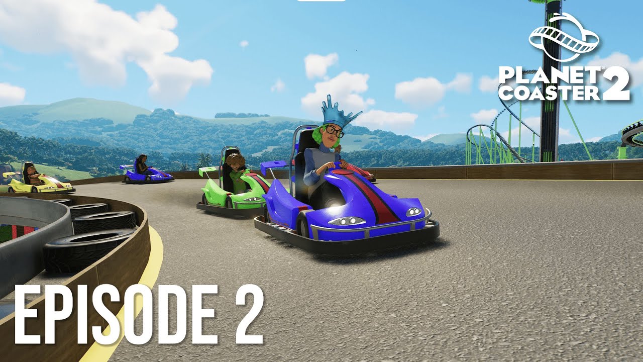 Racing nerd makes a GO KART TRACK in Planet Coaster 2! - YouTube