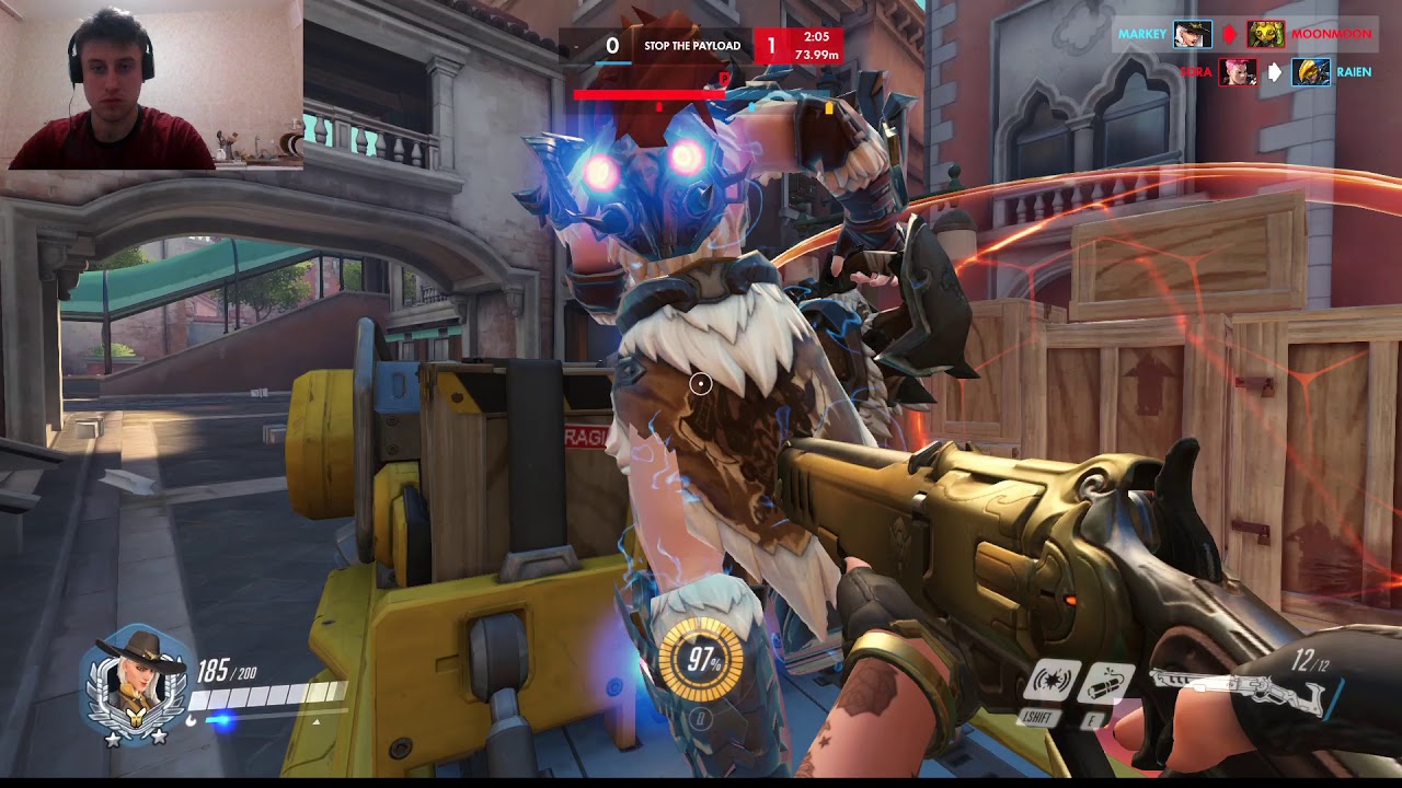 GOLD Ashe Gameplay Overwatch Season 20 - YouTube