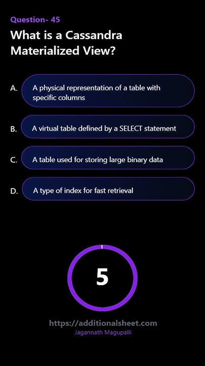 What is a Cassandra Materialized View - YouTube