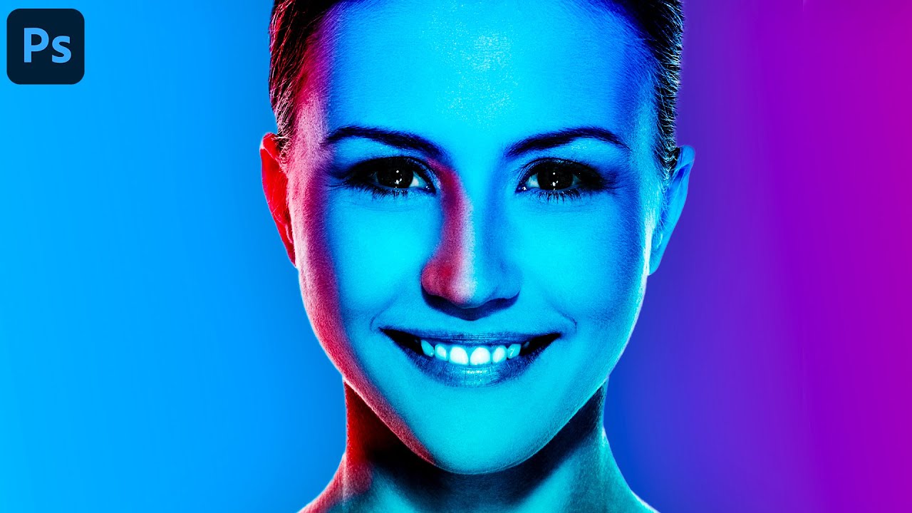 Professional Dual light Neon Photo Editing in Photoshop. iLLPHOCORPHICS ...