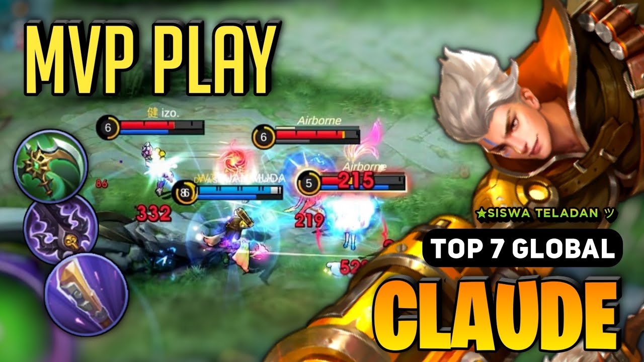 Claude Best Build 2023 [ Claude Top Global Gameplay ] By SISWA TELADAN ...