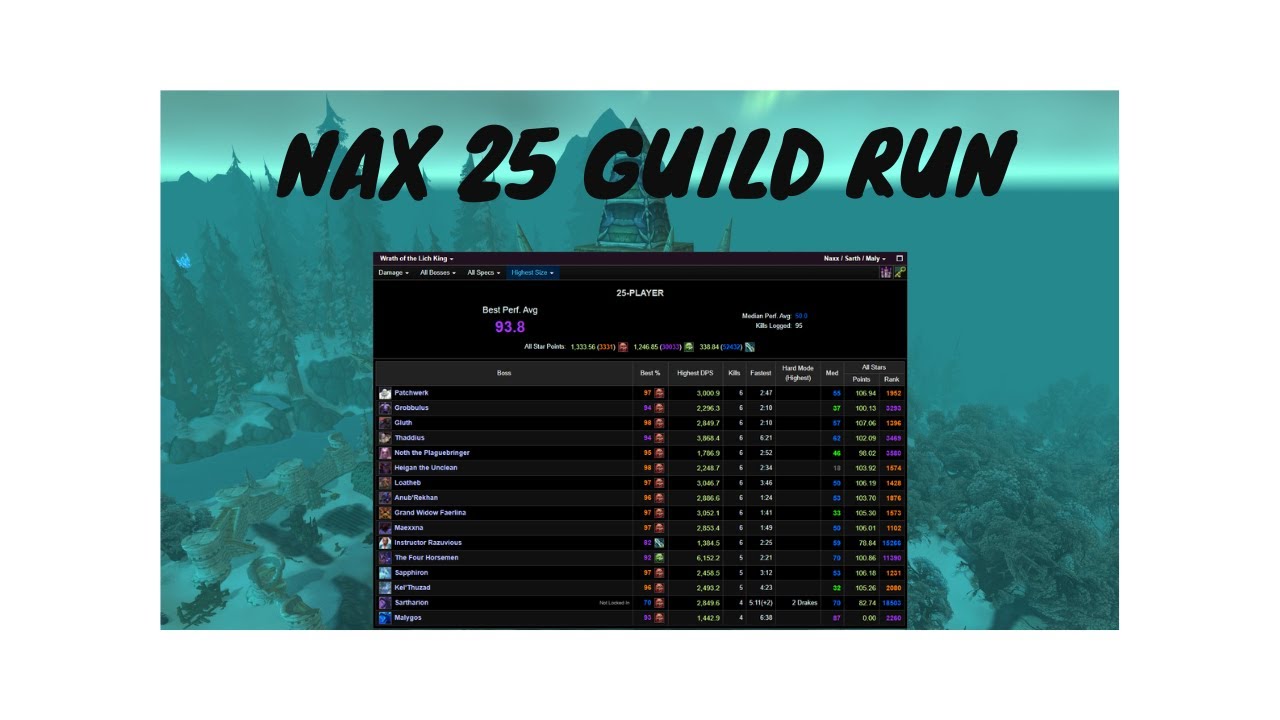 Indo Whitemane H Guild Run Naxxramas 25 man - YouTube