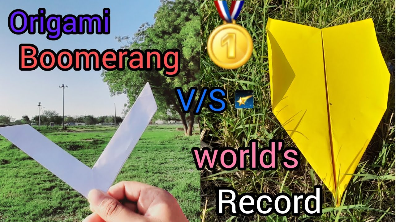 How to make an origami Boomerang robs world How to make a paper ...