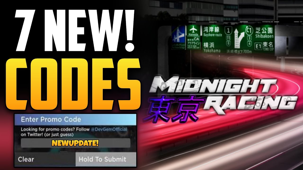 *NEW* MIDNIGHT RACING TOKYO CODES IN 2024! ROBLOX MIDNIGHT RACING TOKYO ...