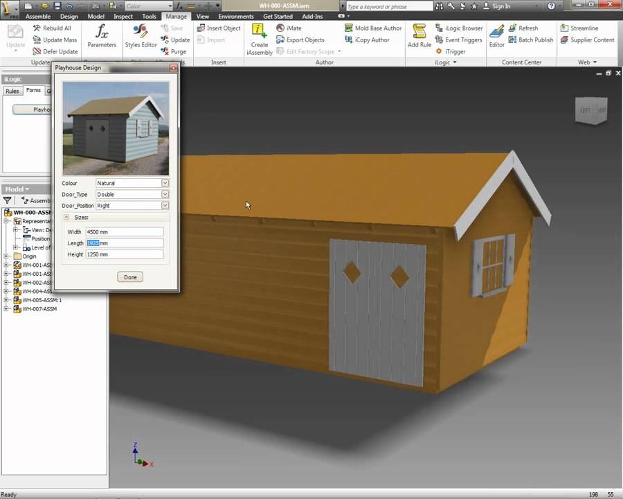 Autodesk Inventor 2012 - iLogic Form Creator - YouTube