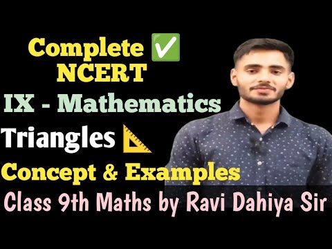 Triangles 📐 Concept & Examples| triangles class 9| Ncert class 9th ...