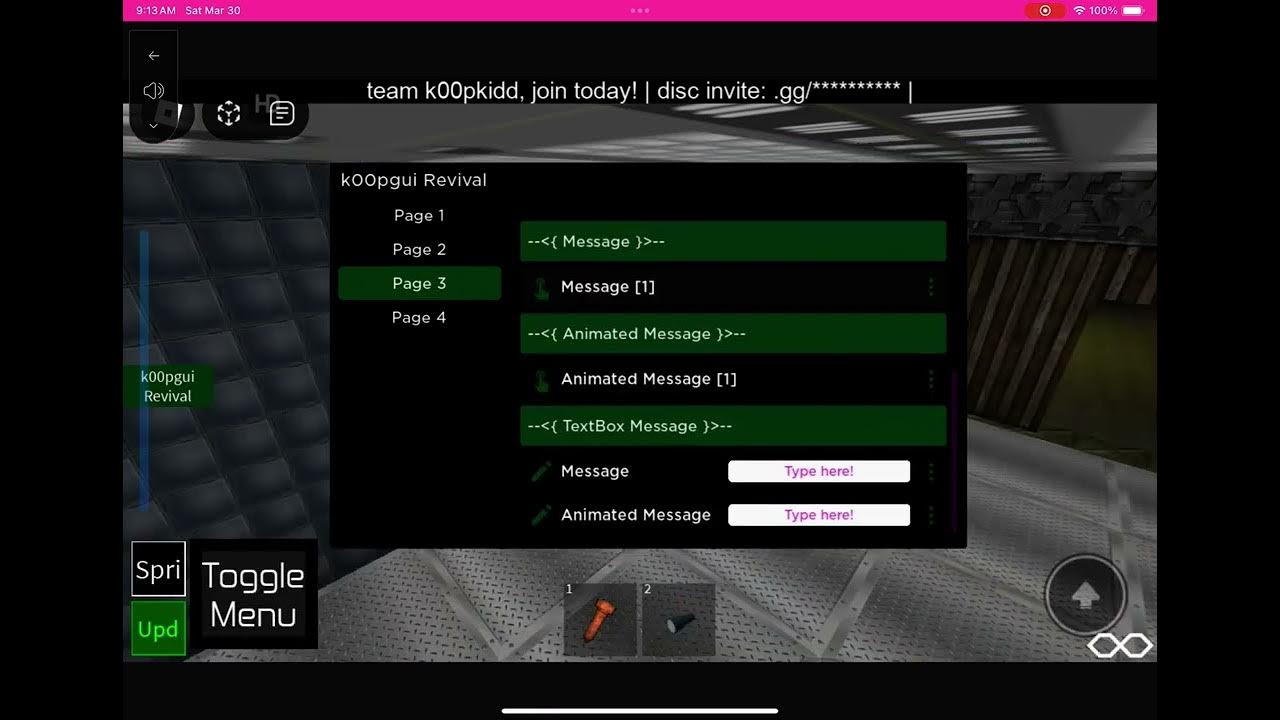 Roblox Fe Script Showcase (K00pgui Revival) - YouTube