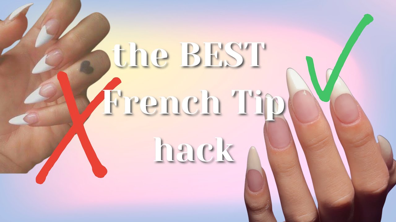 NAIL HACK: natural looking French tips - YouTube