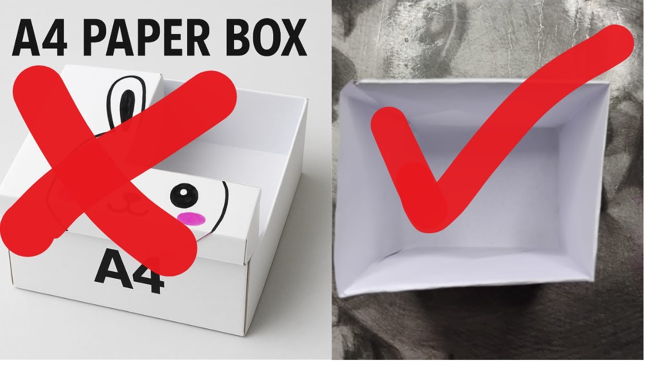 Easy Paper Box Making | A4 Paper Box | Step-by-Step Tutorial - YouTube