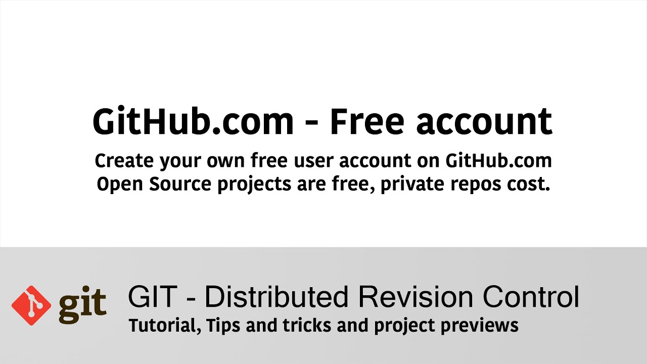 GitHub - Create free account - YouTube
