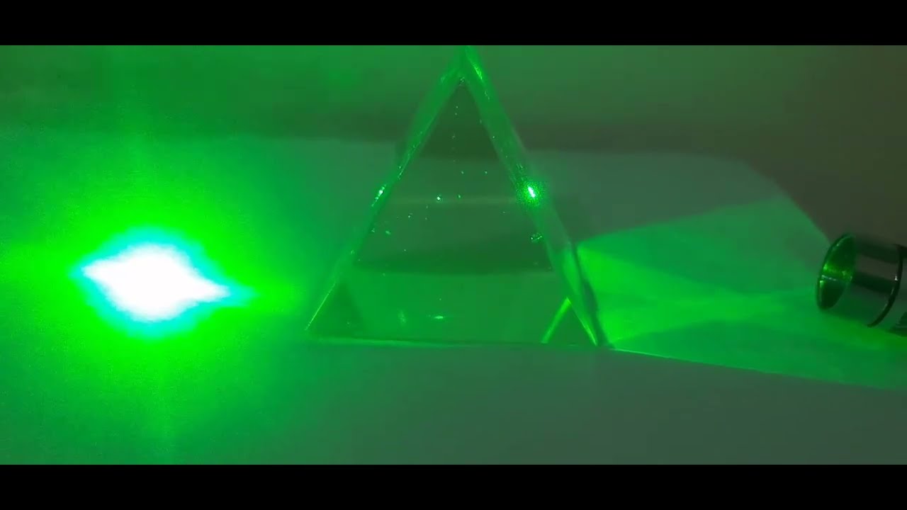 Refraction through glass prism - YouTube