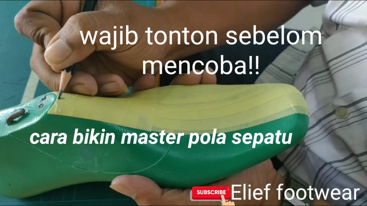 Membuat master pola sepatu kulit custom handmade | - YouTube